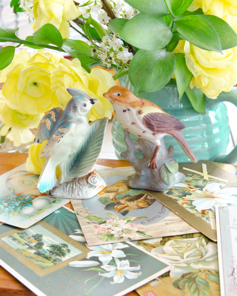 Adding Some Spring with Vintage Fun Things and MORE! - Homey Blue Heron
